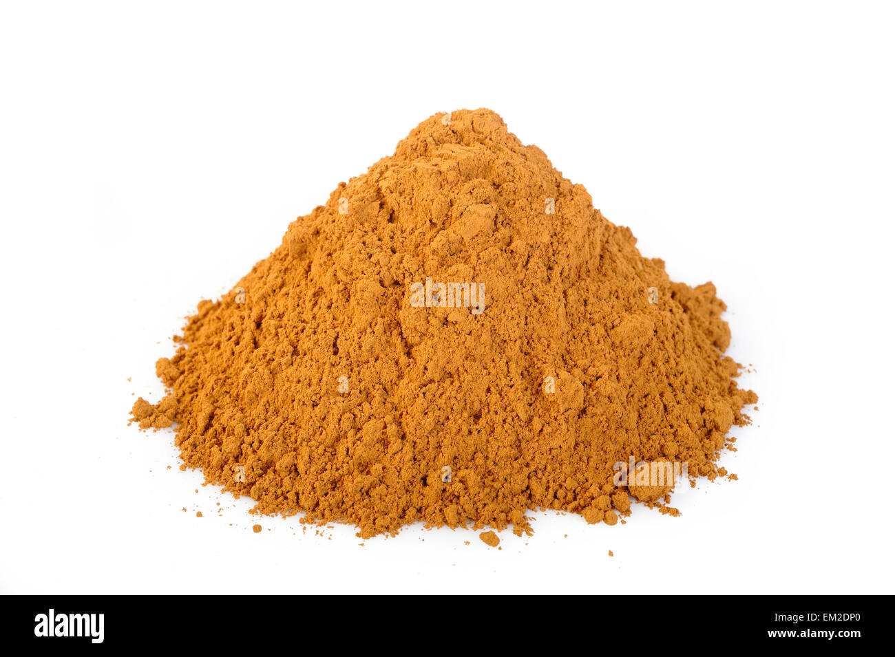 cinnamon powder on white background Stock Photo - Alamy