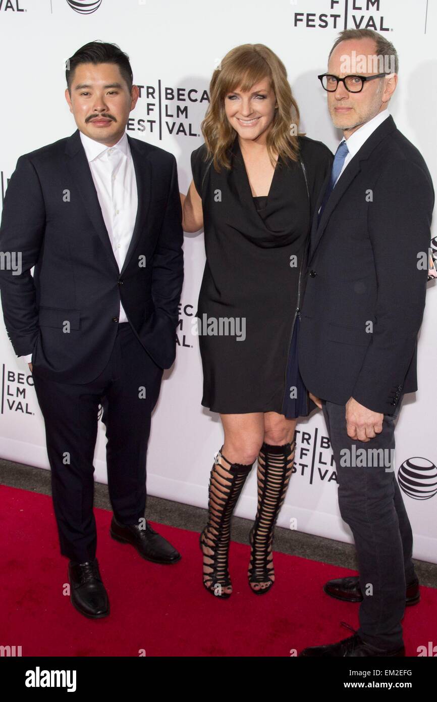 New York, NY, USA. 15th Apr, 2015. Bao Nguyen, JL Pomeroy, Tom Broecker at arrivals for LIVE ...