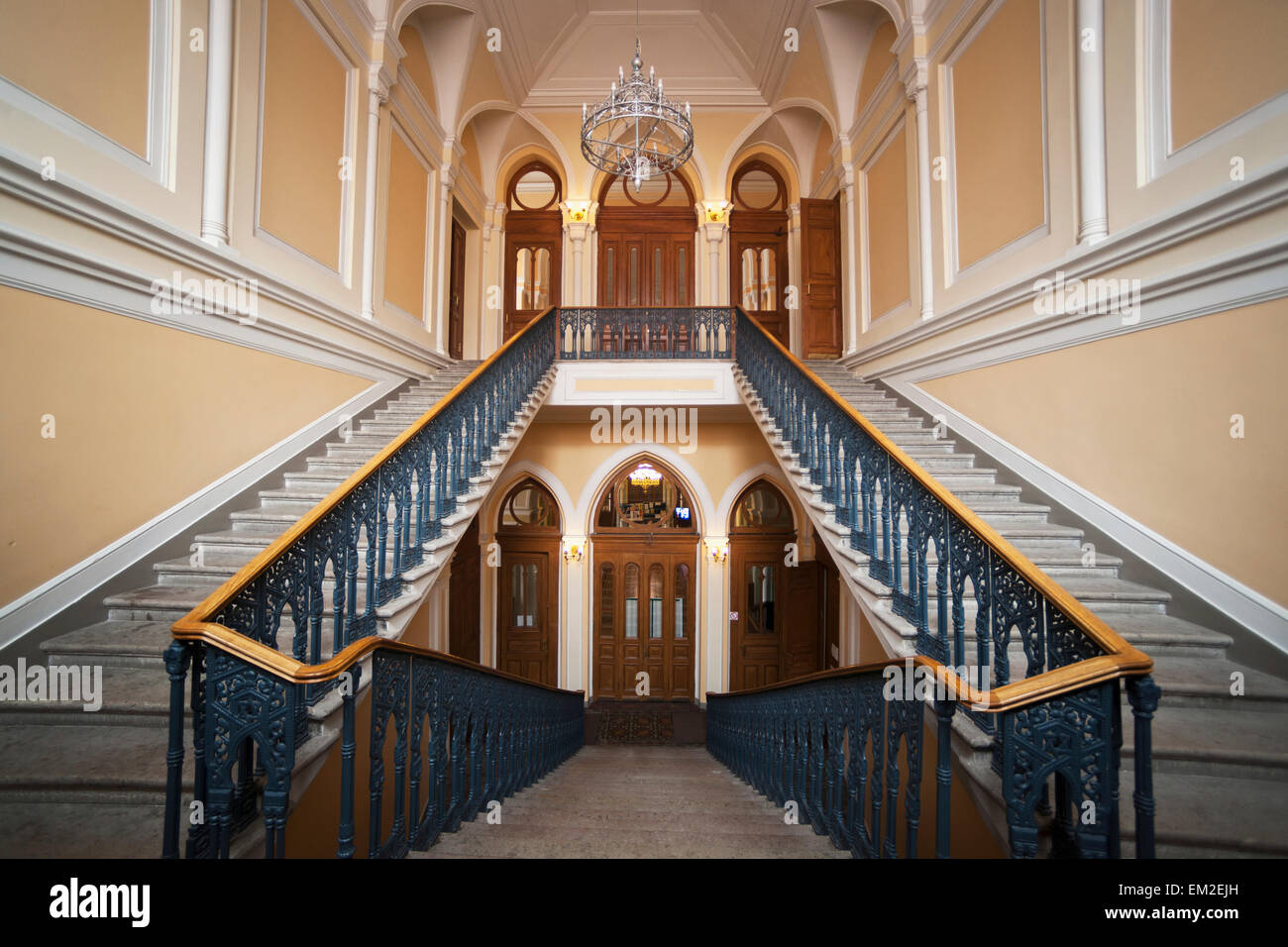 Wooden staircase and passageways hi-res stock photography and images ...
