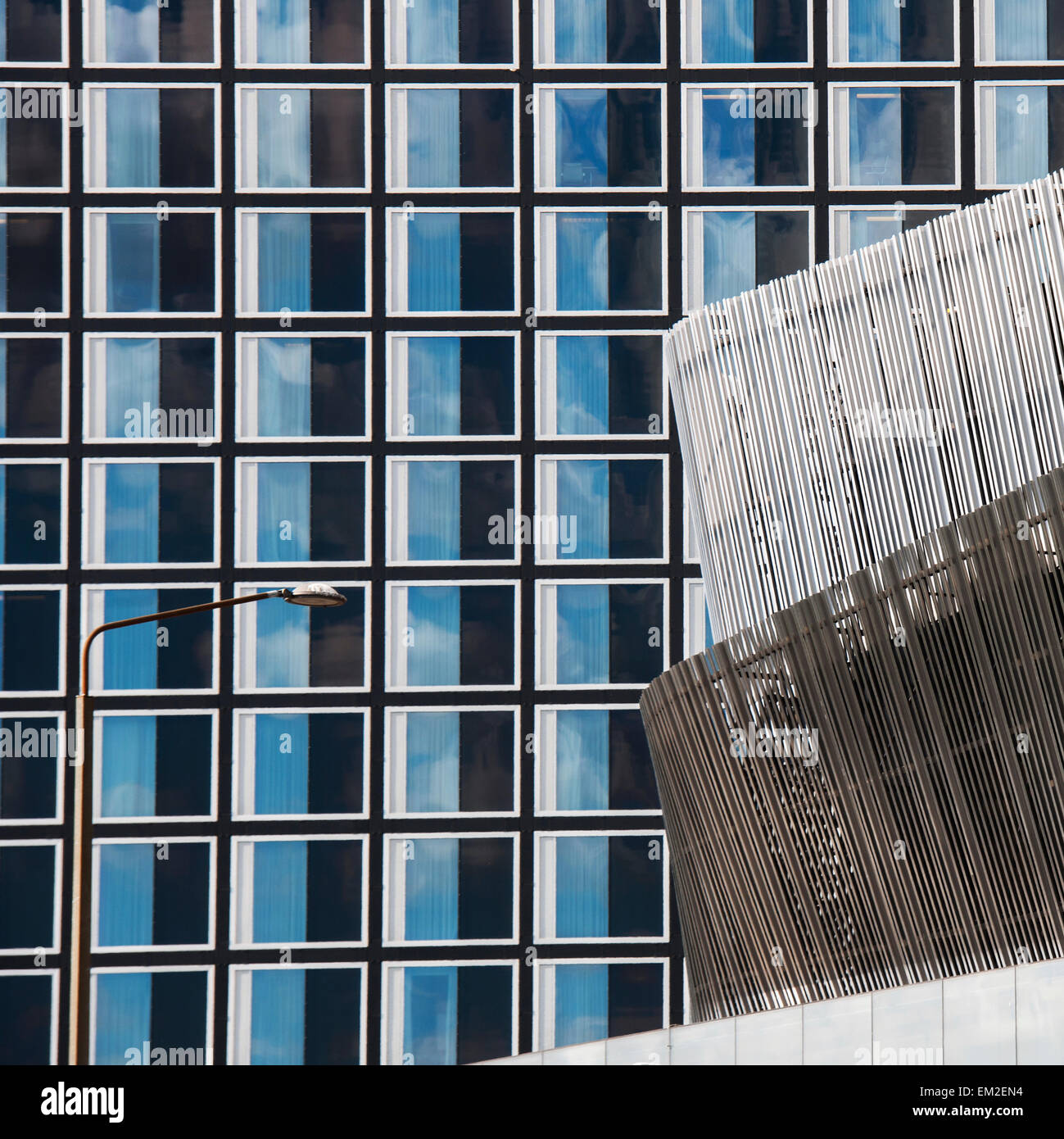 A Building Of Windows With A Unique Silver Metal Structure; Stockholm ...