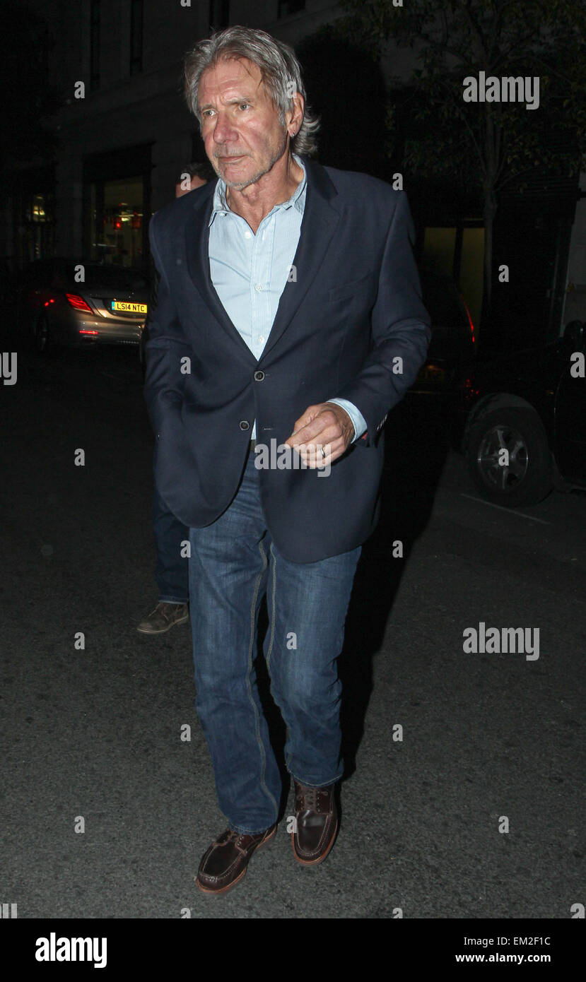 Harrison Ford arrives at May Fair Kitchen restaurant Featuring ...
