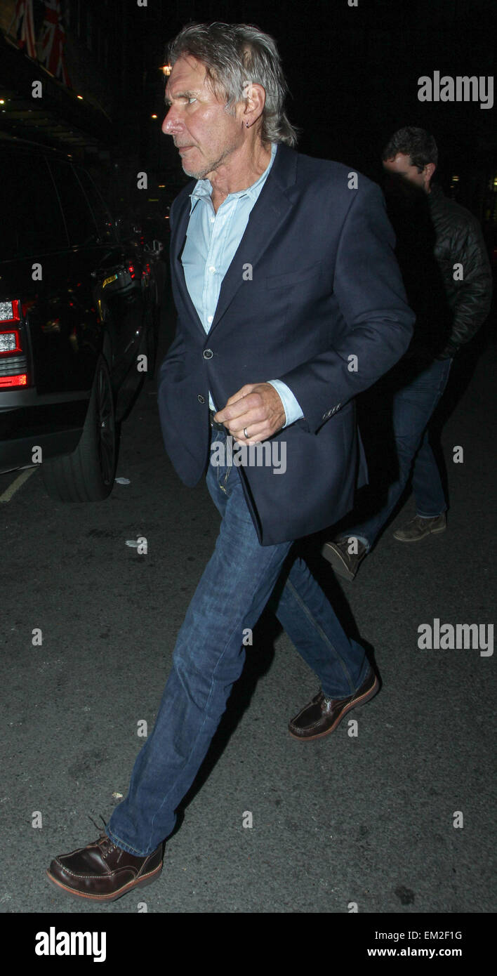 Harrison Ford arrives at May Fair Kitchen restaurant Featuring ...