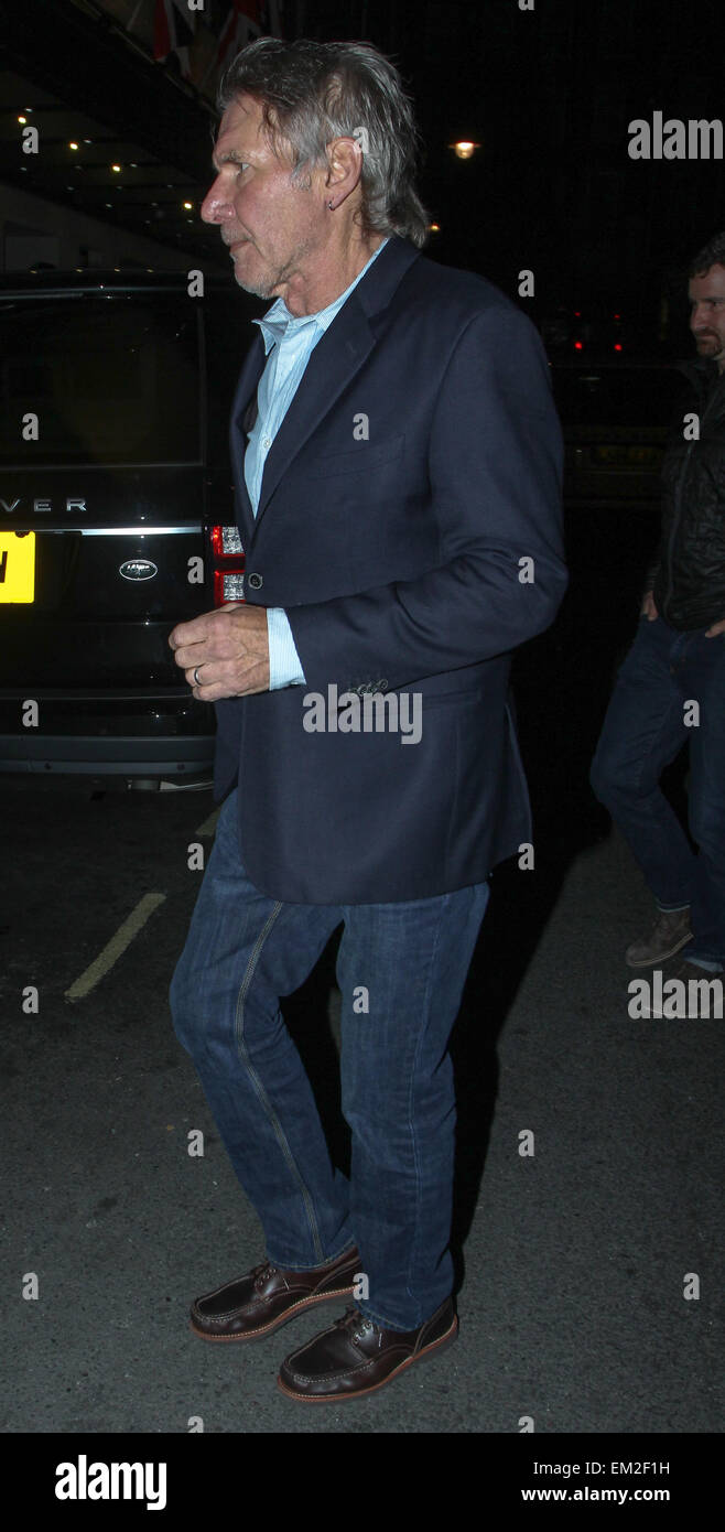 Harrison Ford arrives at May Fair Kitchen restaurant Featuring ...
