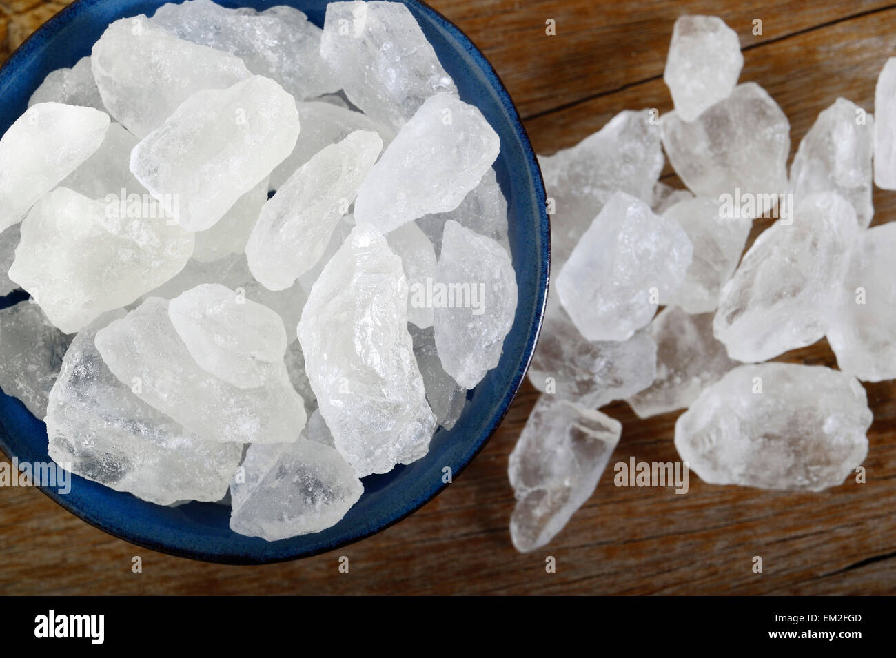 rock sugar in bowl Stock Photo - Alamy