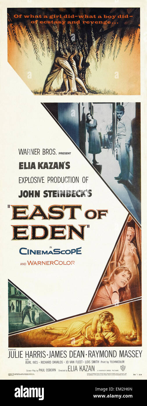East of Eden - Movie Poster Stock Photo - Alamy