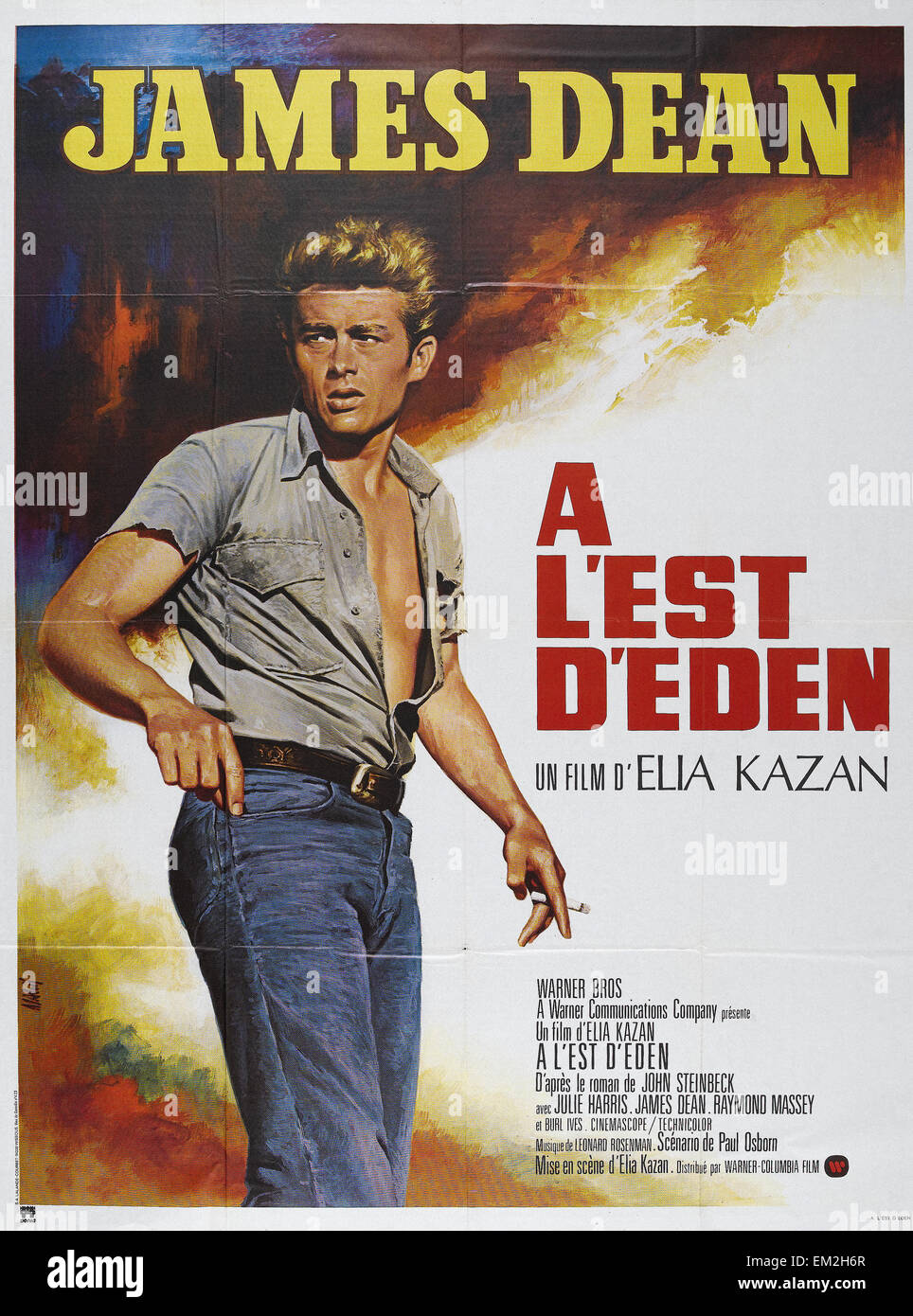 East of Eden - french Movie Poster Stock Photo - Alamy