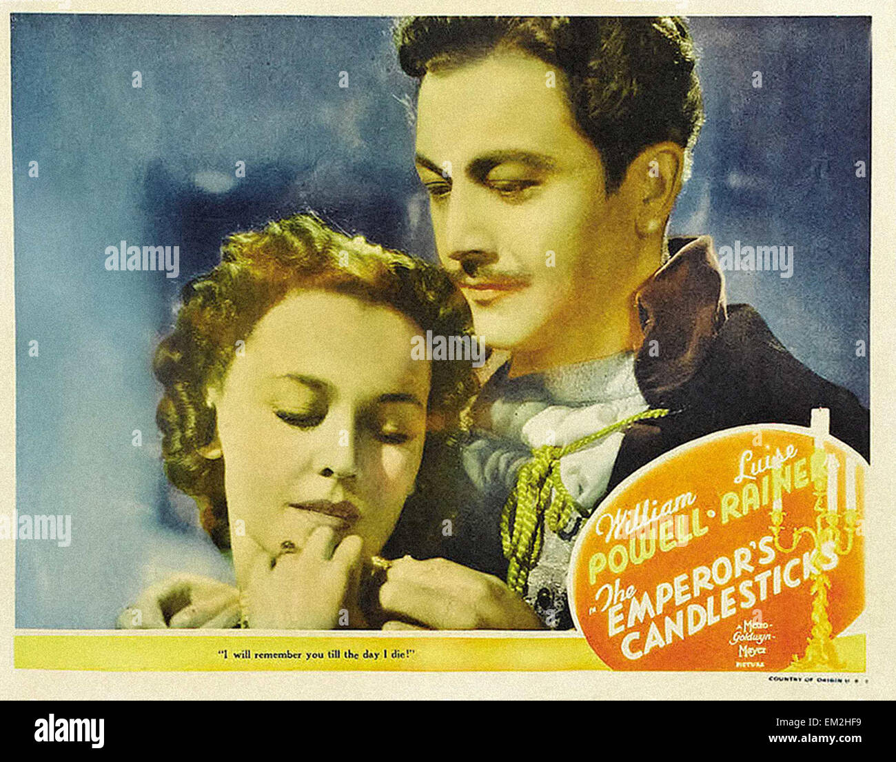 The Emperor's Candlesticks - Movie Poster Stock Photo - Alamy