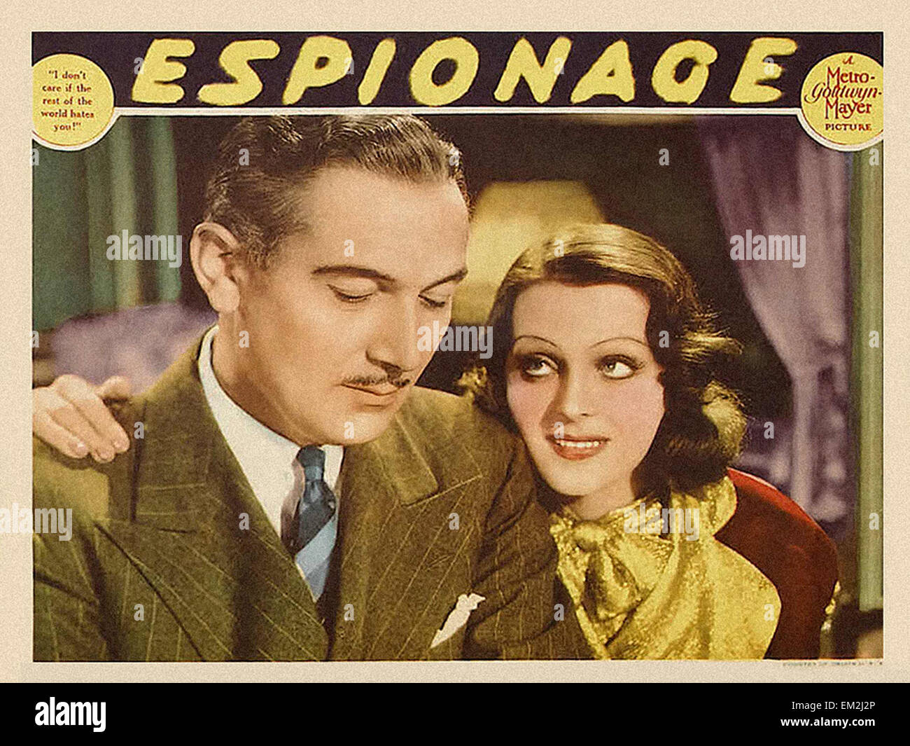 Espionage - 1937 - Movie Poster Stock Photo - Alamy