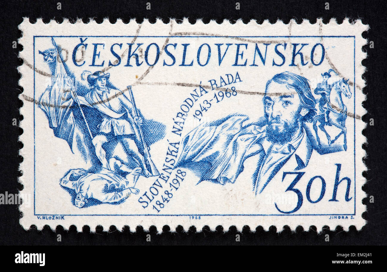 Postage stamps czechoslovakia hi-res stock photography and images - Alamy