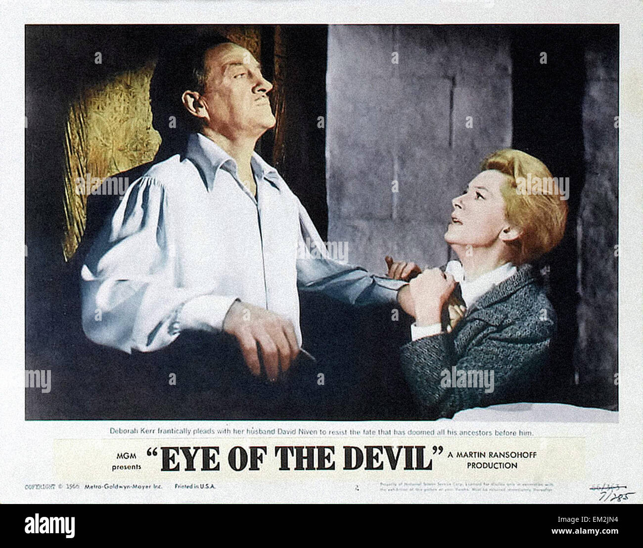 Eye of the Devil - Movie Poster Stock Photo - Alamy