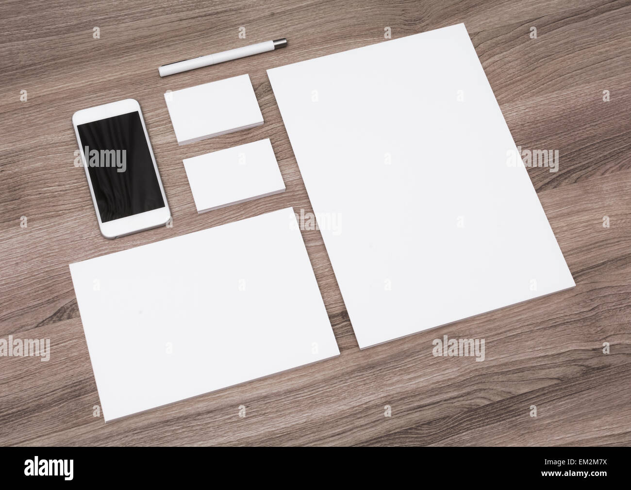 Letterhead design mockup Stock Photo - Alamy