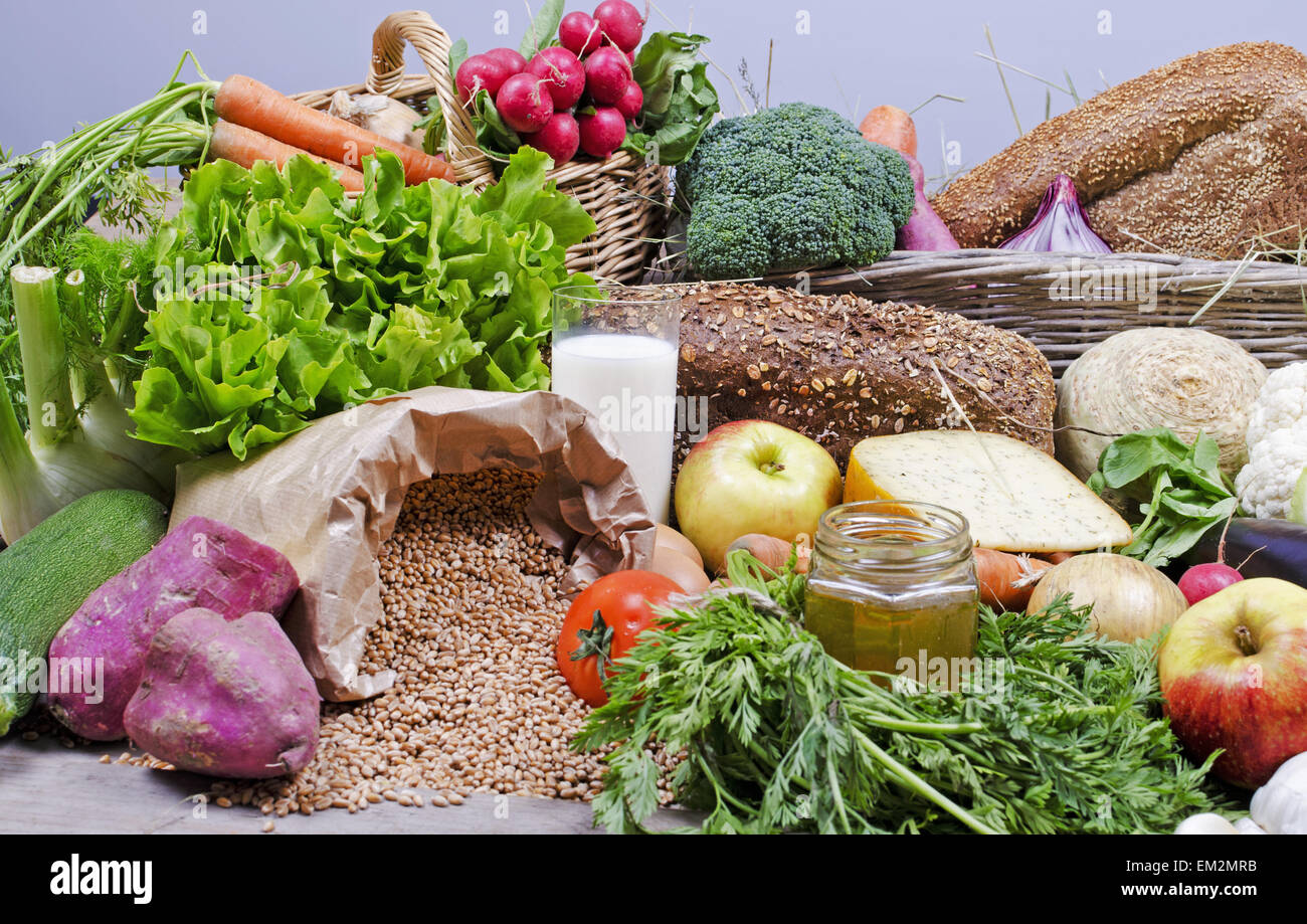 Organic healthy food Stock Photo - Alamy