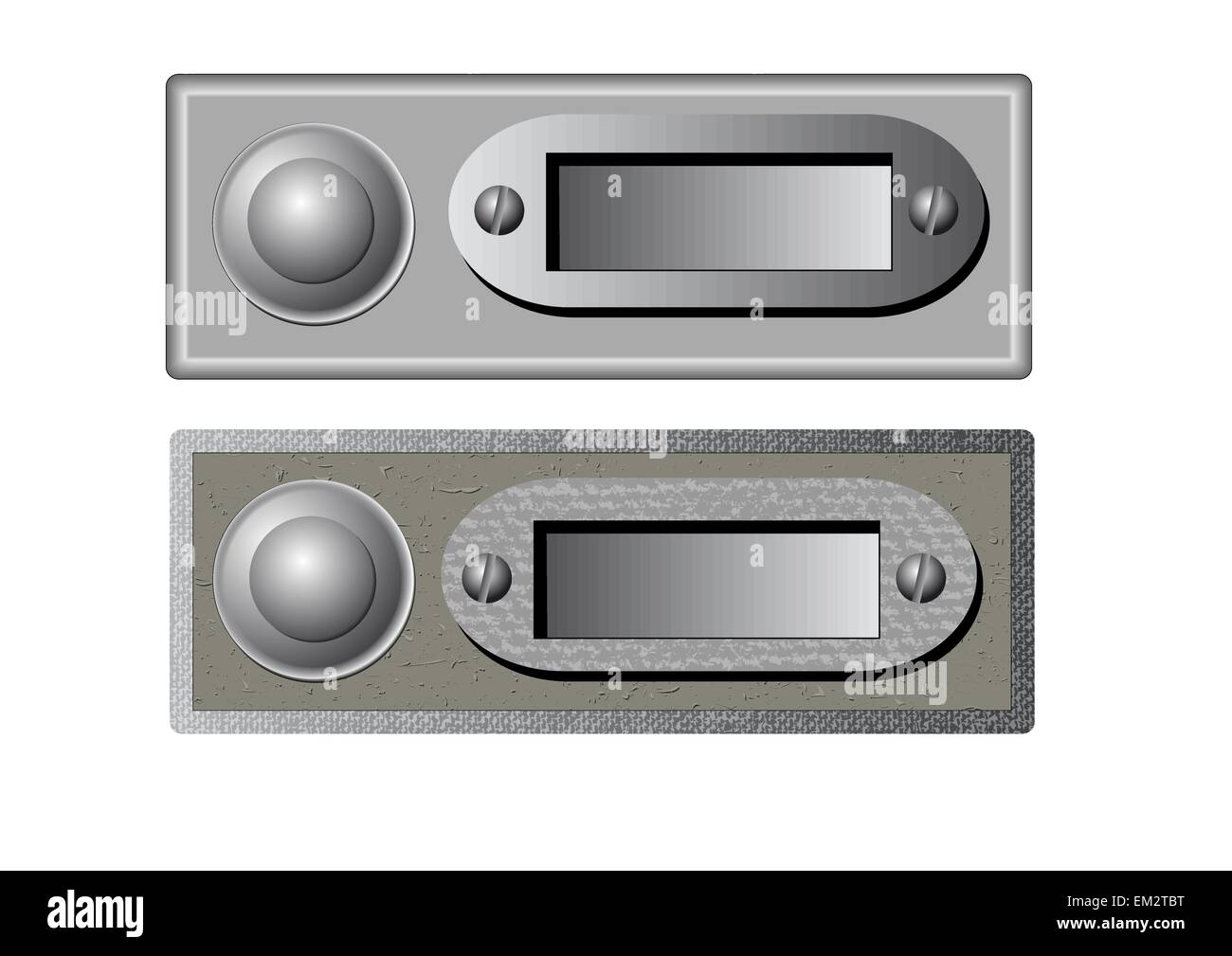 Vector illustration of the doorbells Stock Vector Image & Art - Alamy