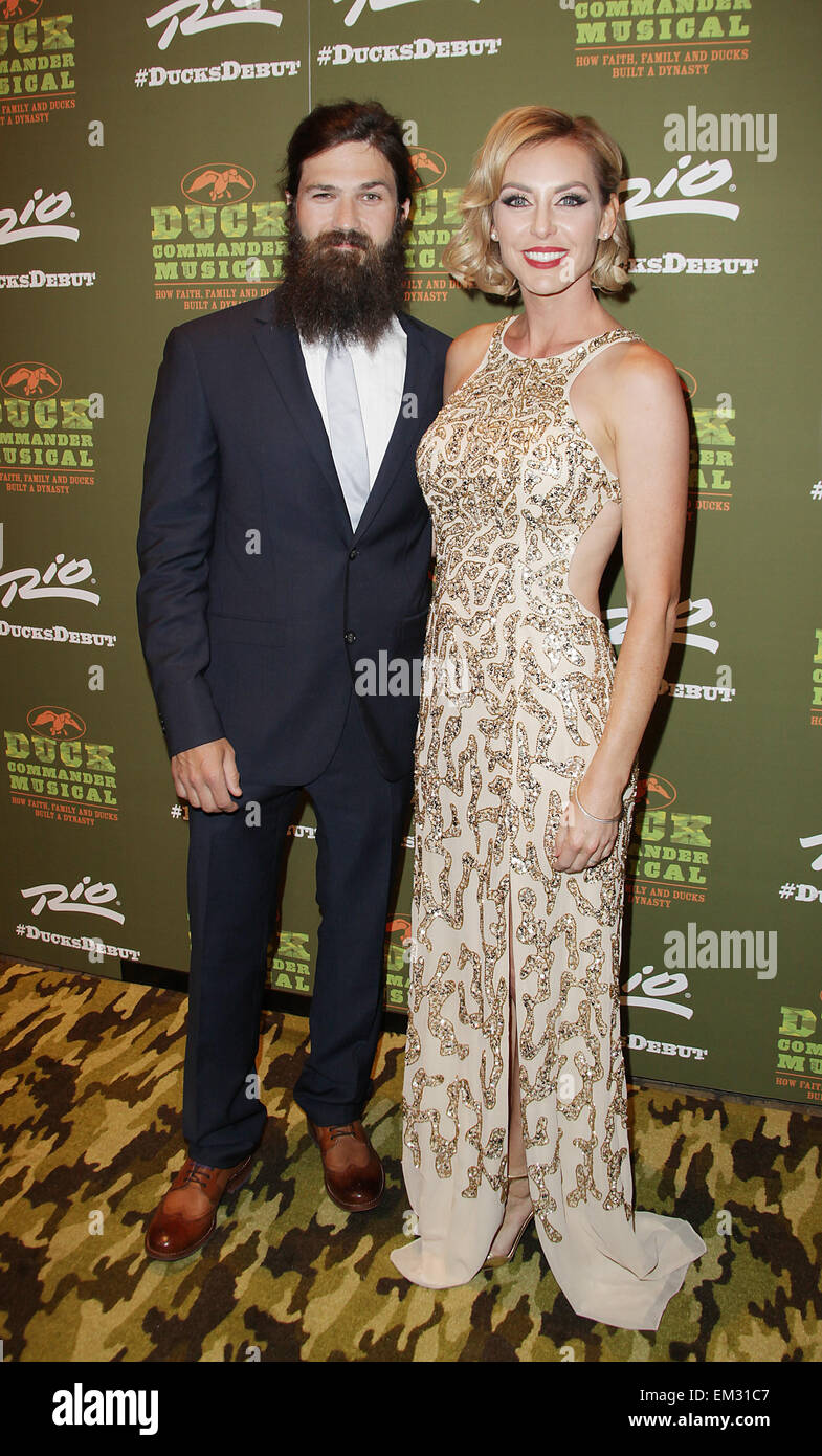 Las Vegas, Nevada, USA. 16th Apr, 2015. Jep Robertson and wife Jessica ...