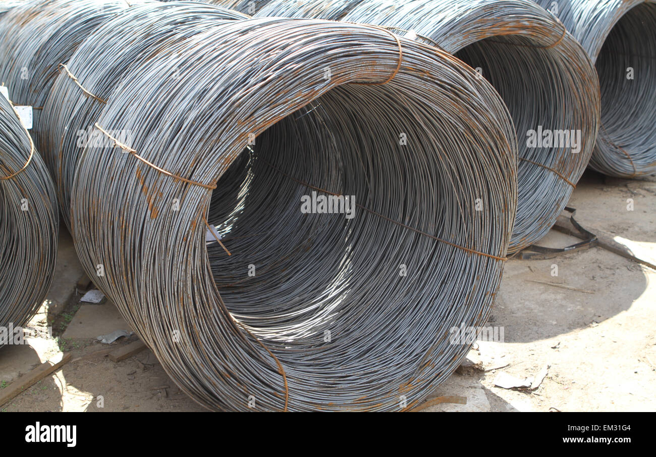 Fitting the basis of modern building structures, armature Stock Photo ...