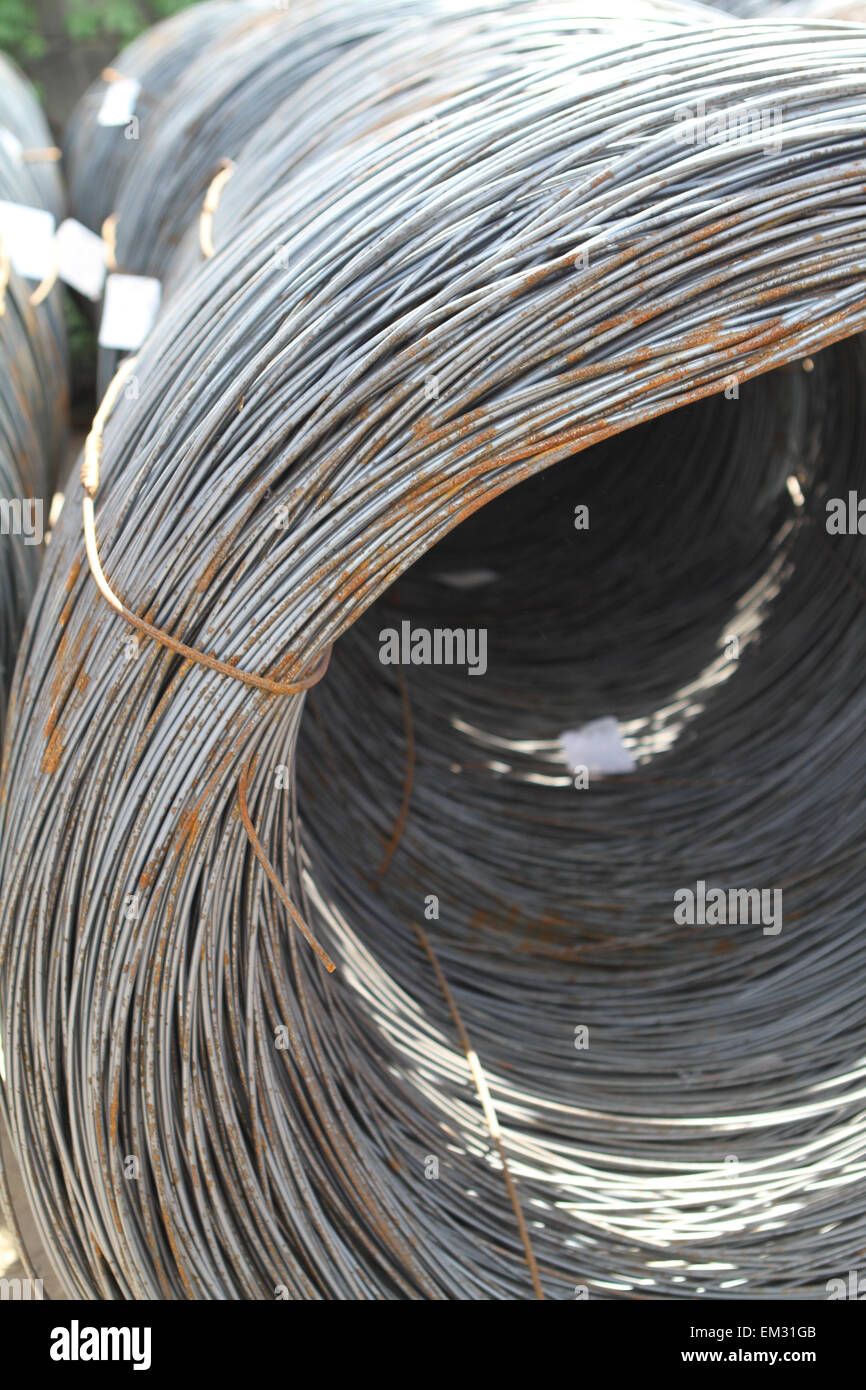 Fitting the basis of modern building structures, armature Stock Photo ...