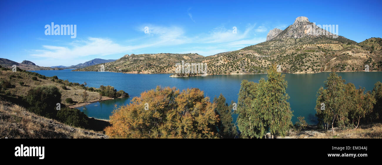 Water Reservoir Near Zahara; Andalusia Spain Stock Photo - Alamy