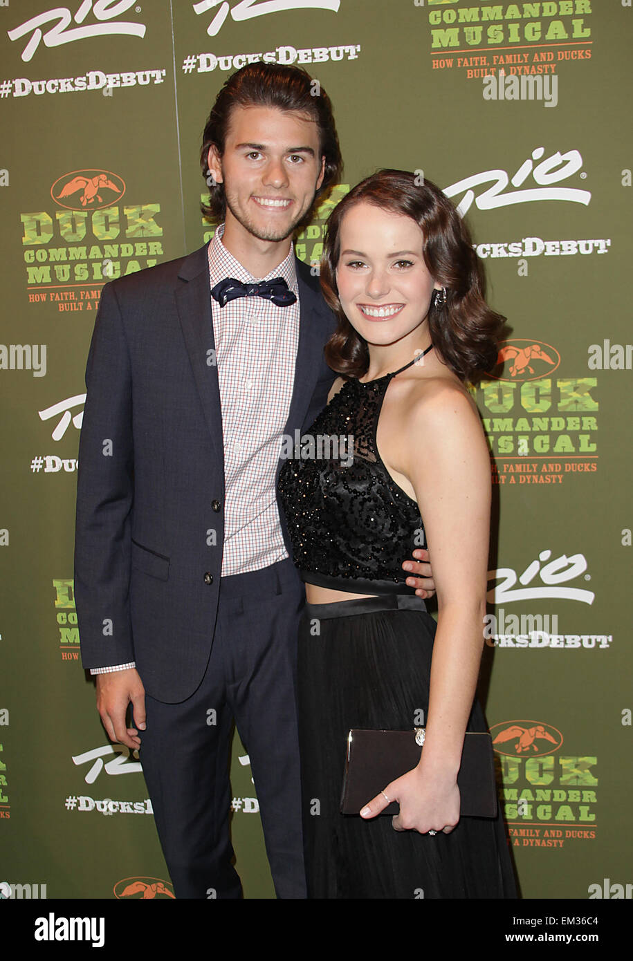 Las Vegas, Nevada, USA. 16th Apr, 2015. John Luke Robertson and his ...