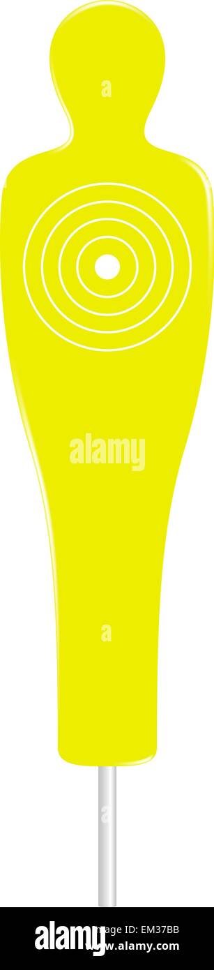 Yellow and white human target Stock Vector Image & Art - Alamy