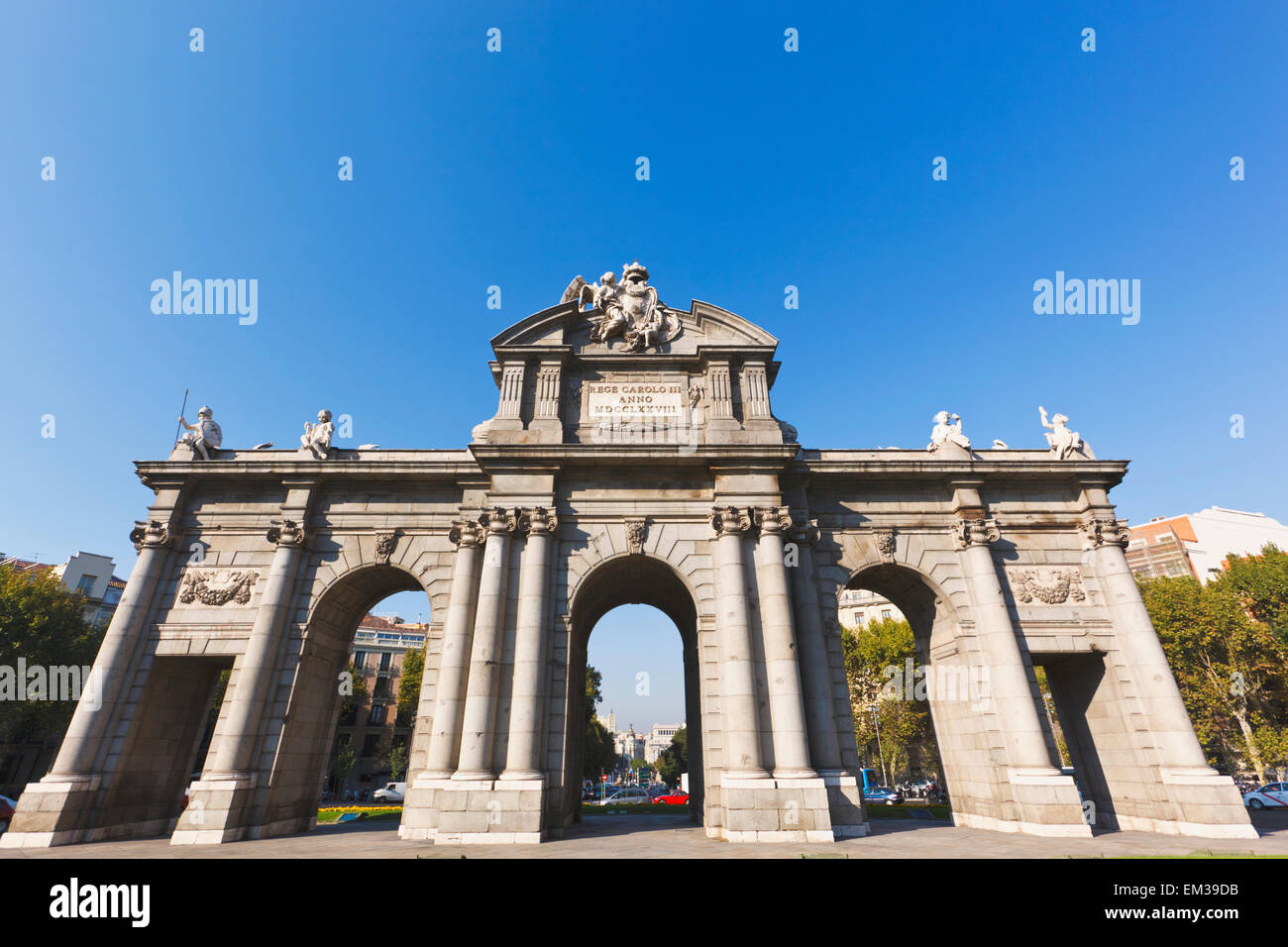 The Alcala Gate; Madrid Spain Stock Photo - Alamy