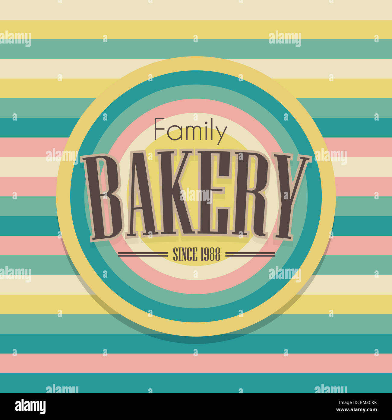 Retro bakery logo Stock Photo - Alamy
