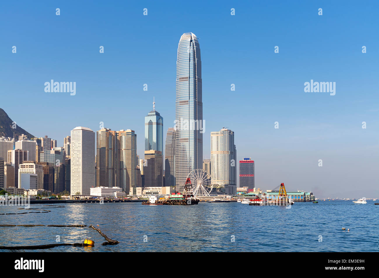 Waterfront high rise skyscraper skyscrapers building buildings building ...