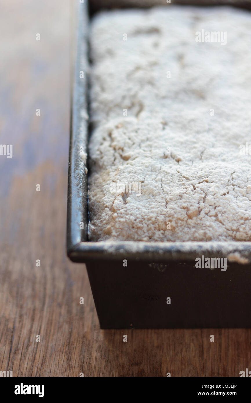 Loaf of bread ready to be baked Stock Photo - Alamy