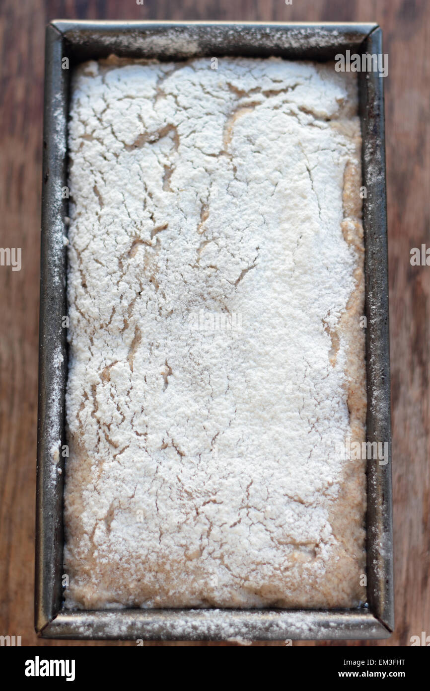 Loaf of bread ready to be baked Stock Photo - Alamy