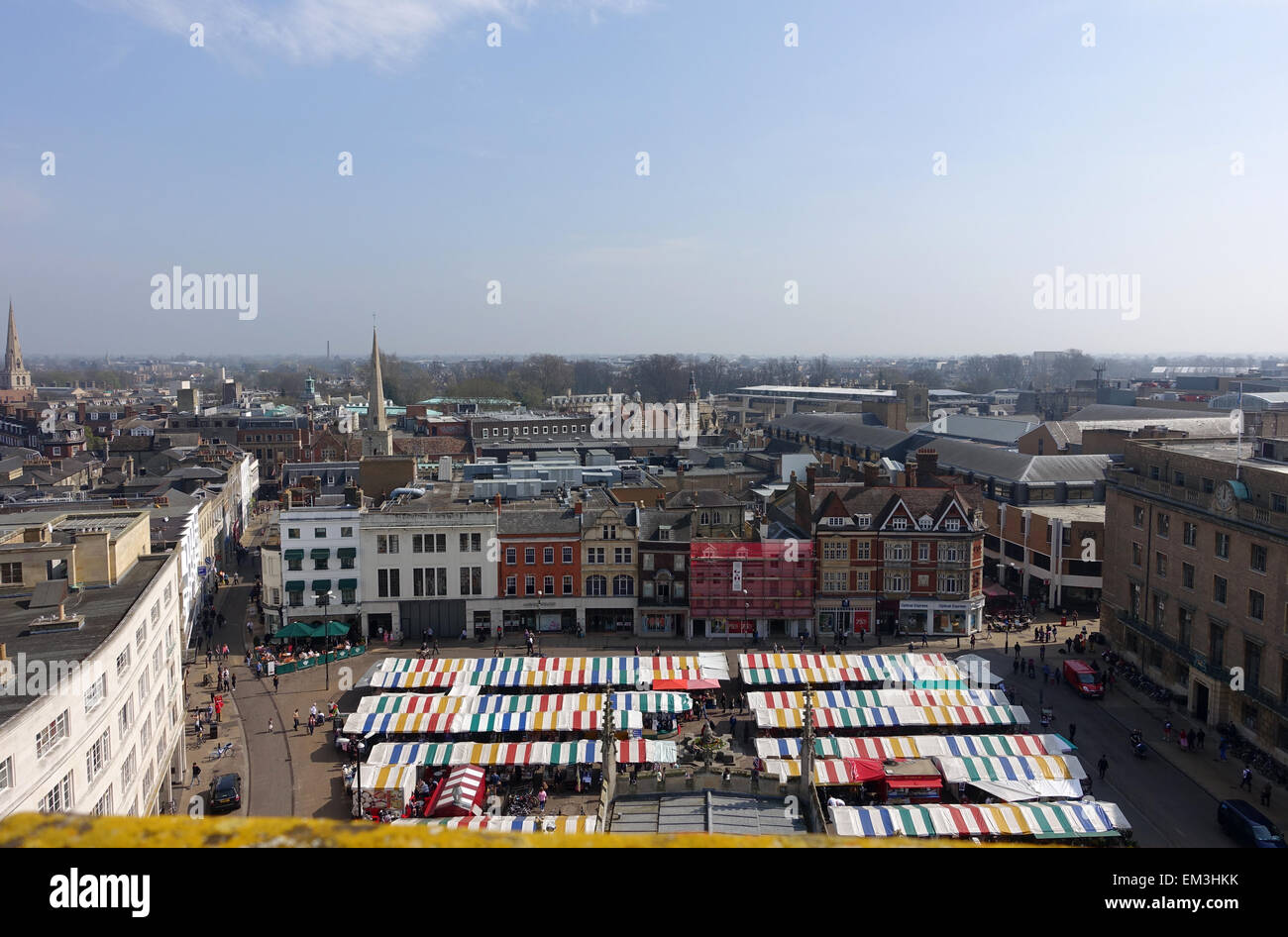 Cambridge Market from above Stock Photo - Alamy