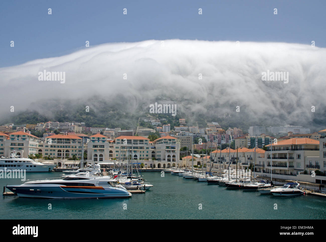 Levanter cloud over the rock of Gibraltar Stock Photo - Alamy