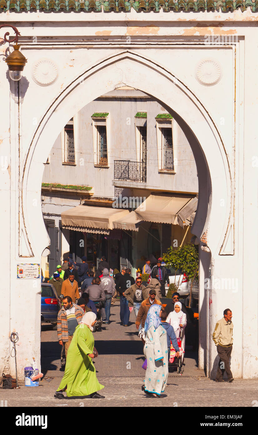 Bab El Fahs The Gate Leading From Le Grand Socco Into The Medina ...