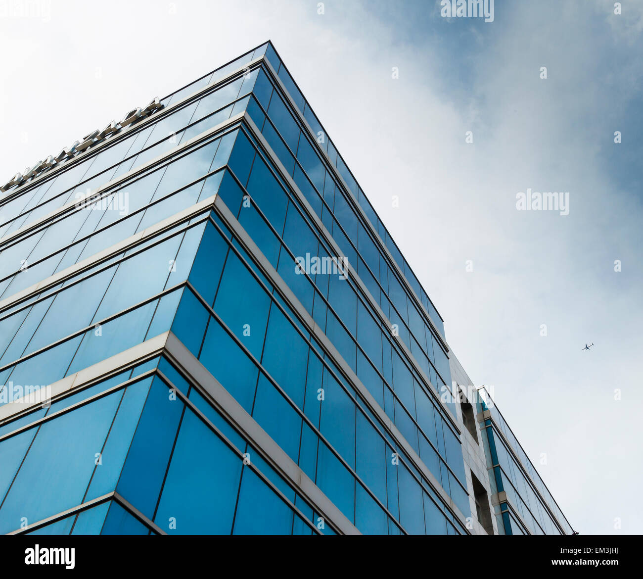 hotel facade and plane. Leioa, Biscay, Spain, Europe Stock Photo - Alamy