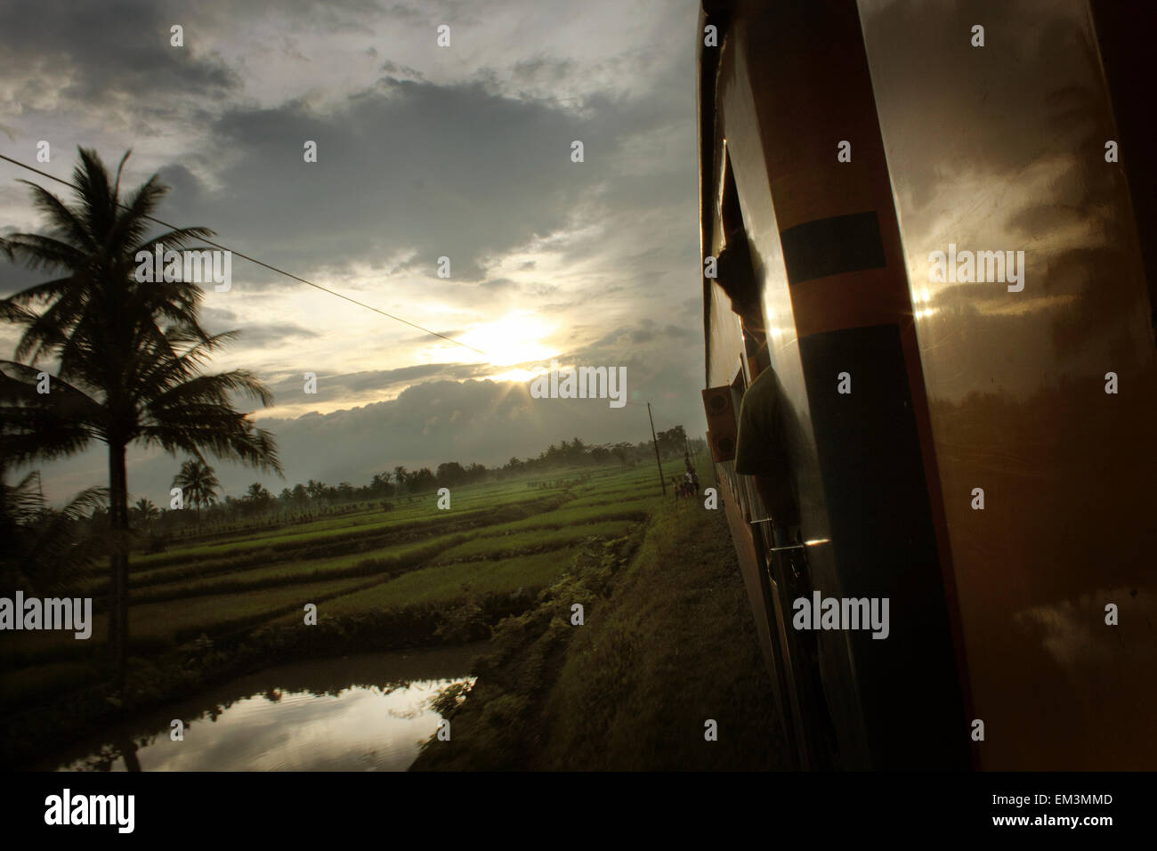 Passenger train rear view tilt hi-res stock photography and images - Alamy
