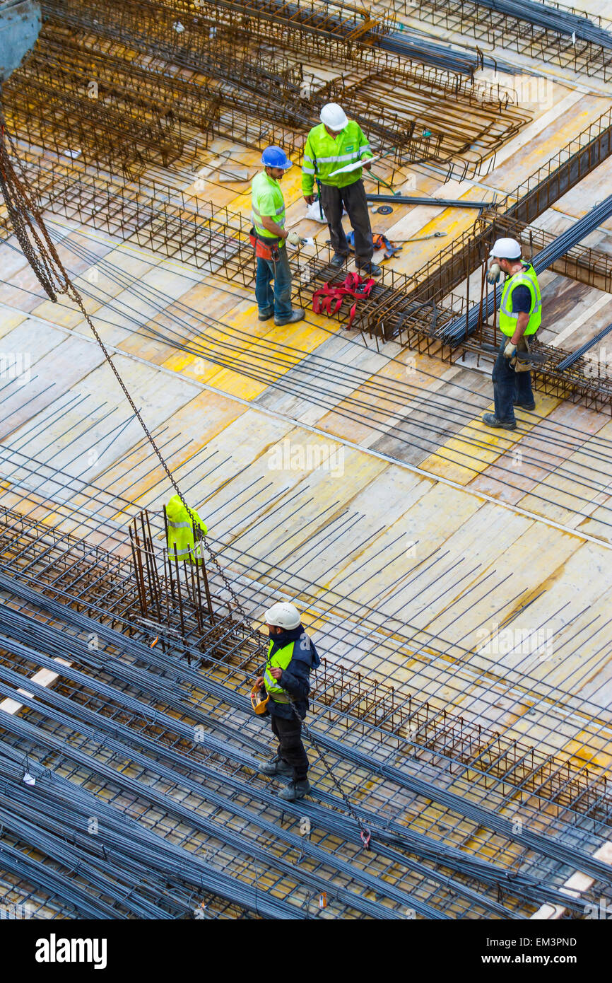 Men at building work Stock Photo - Alamy