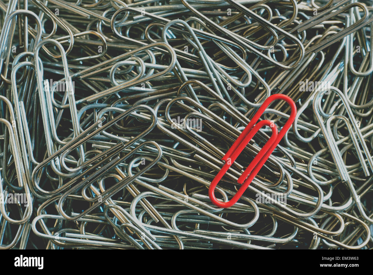 Red paper clip on hi-res stock photography and images - Alamy