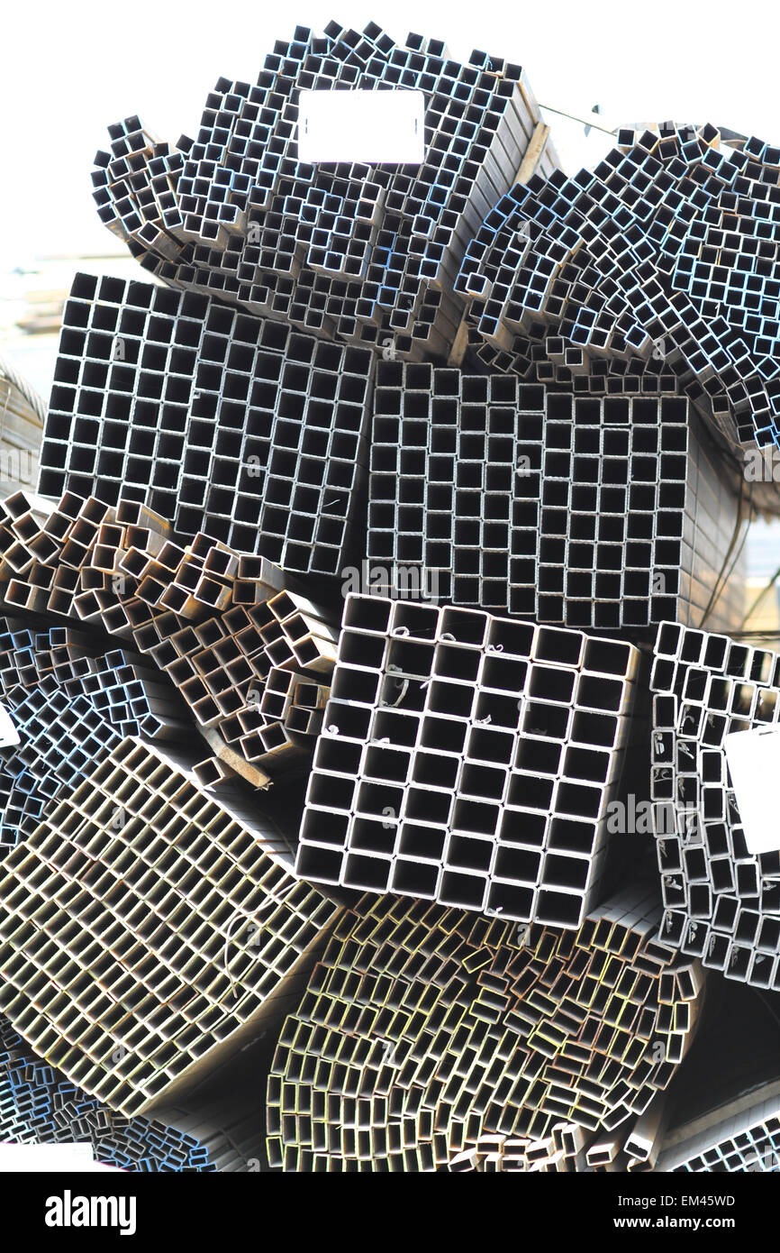 metal profiles square foundation for building structures, steel Stock ...