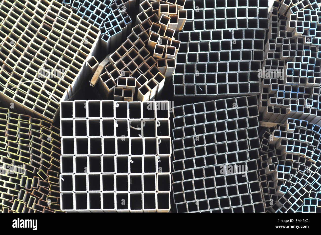 metal profiles square foundation for building structures, steel Stock ...