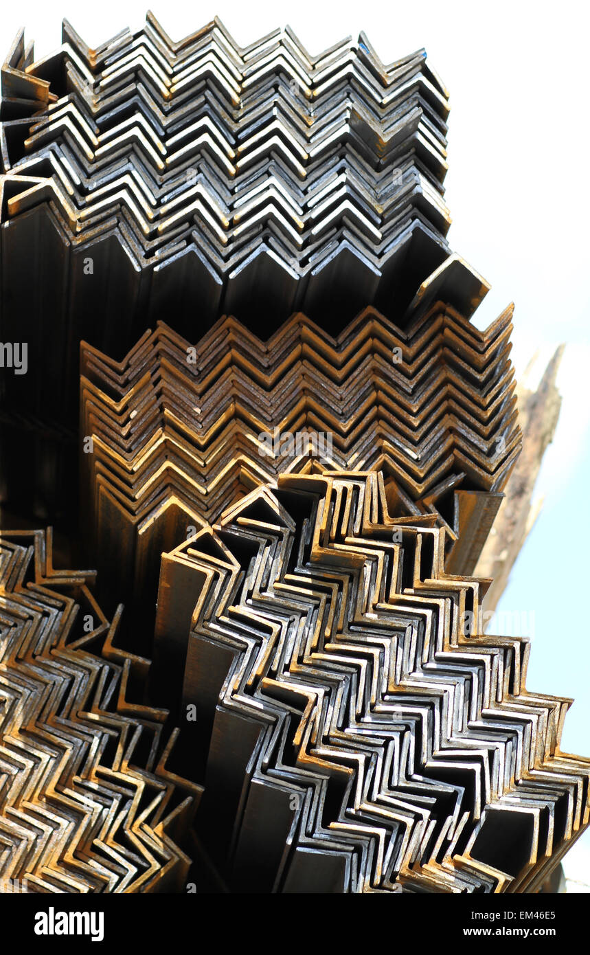 Metal profiles angle foundation for building structures, steel Stock ...