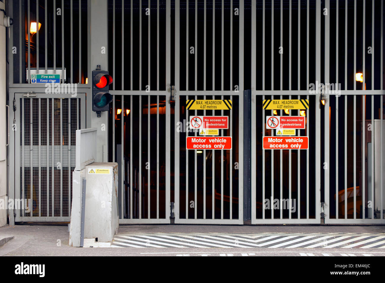 Car park entrance hi-res stock photography and images - Alamy