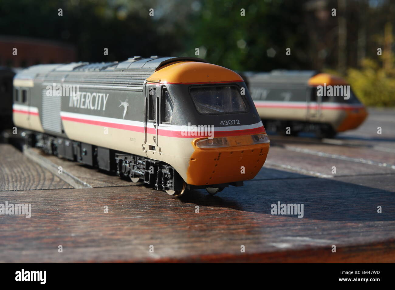 A series of images showing Model Railways, trains, locomotives, wagons ...