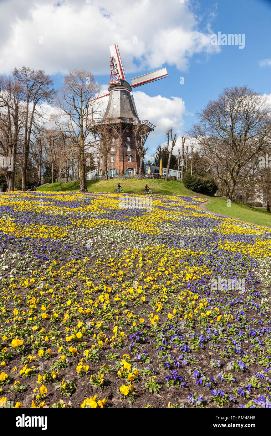 Historic windmill in the city of Bremen, Germany Stock Photo - Alamy
