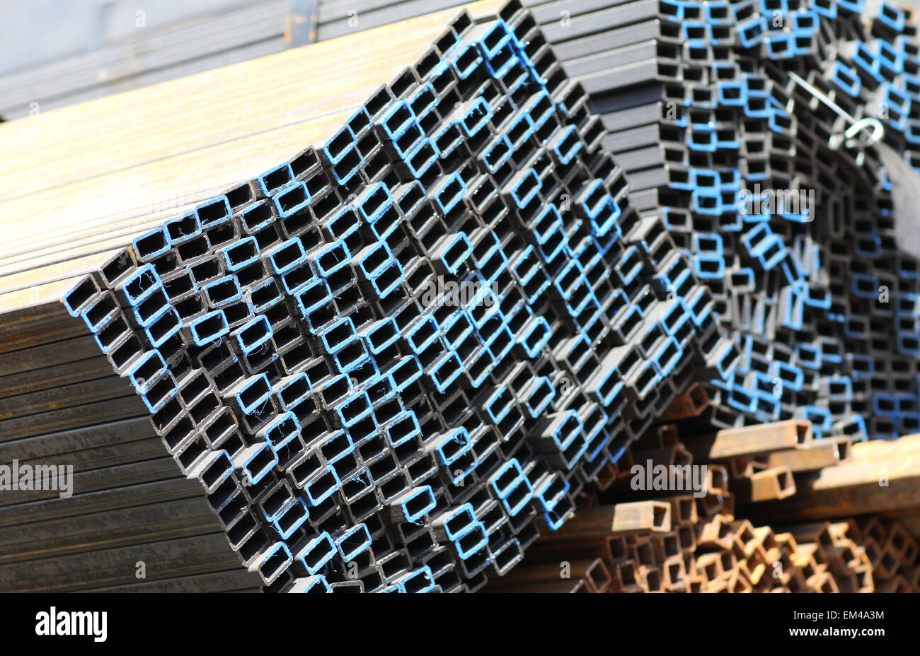 metal profiles square foundation for building structures, steel Stock ...