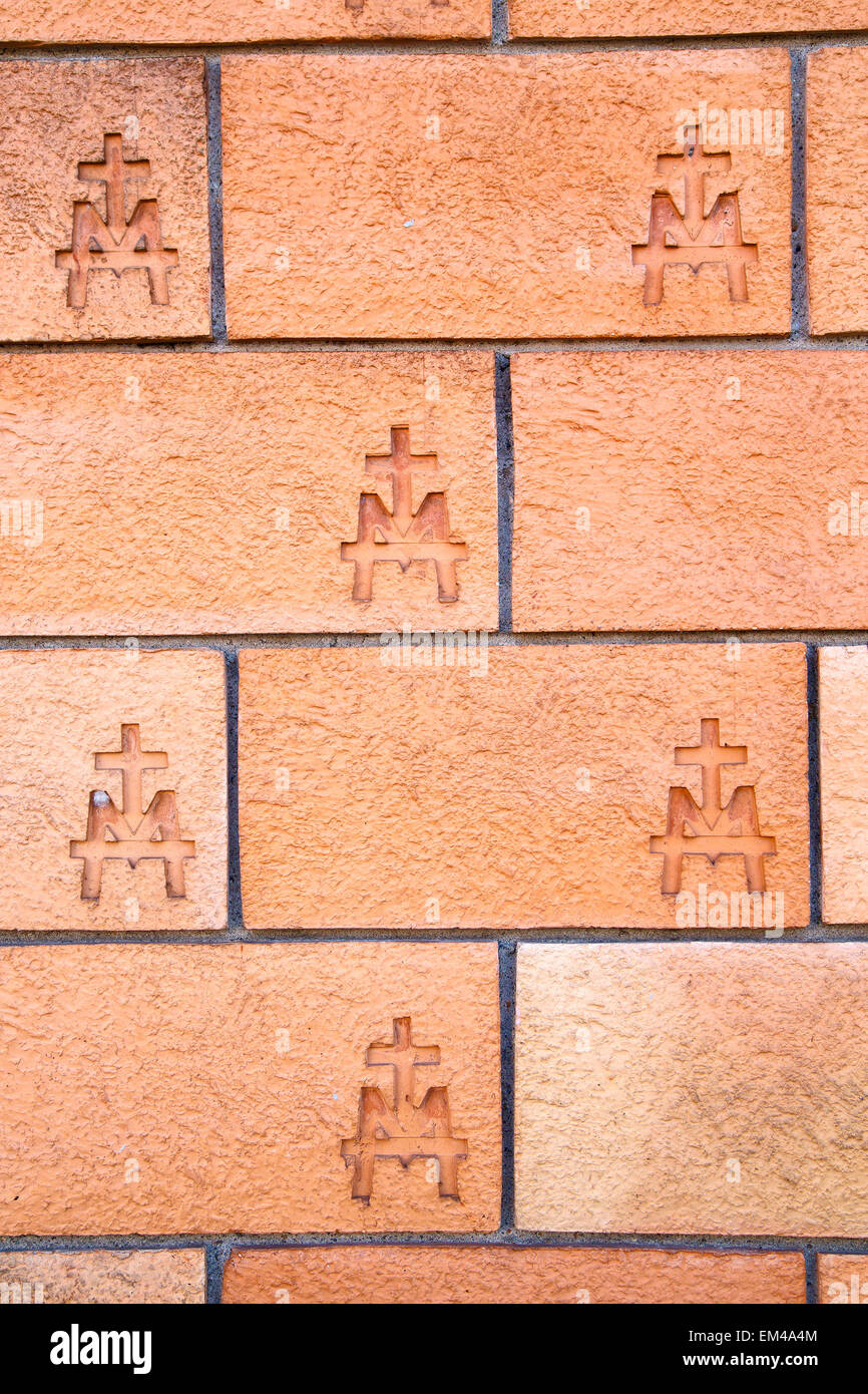 italy old church wall brick in the centre of vergiate varese Stock ...