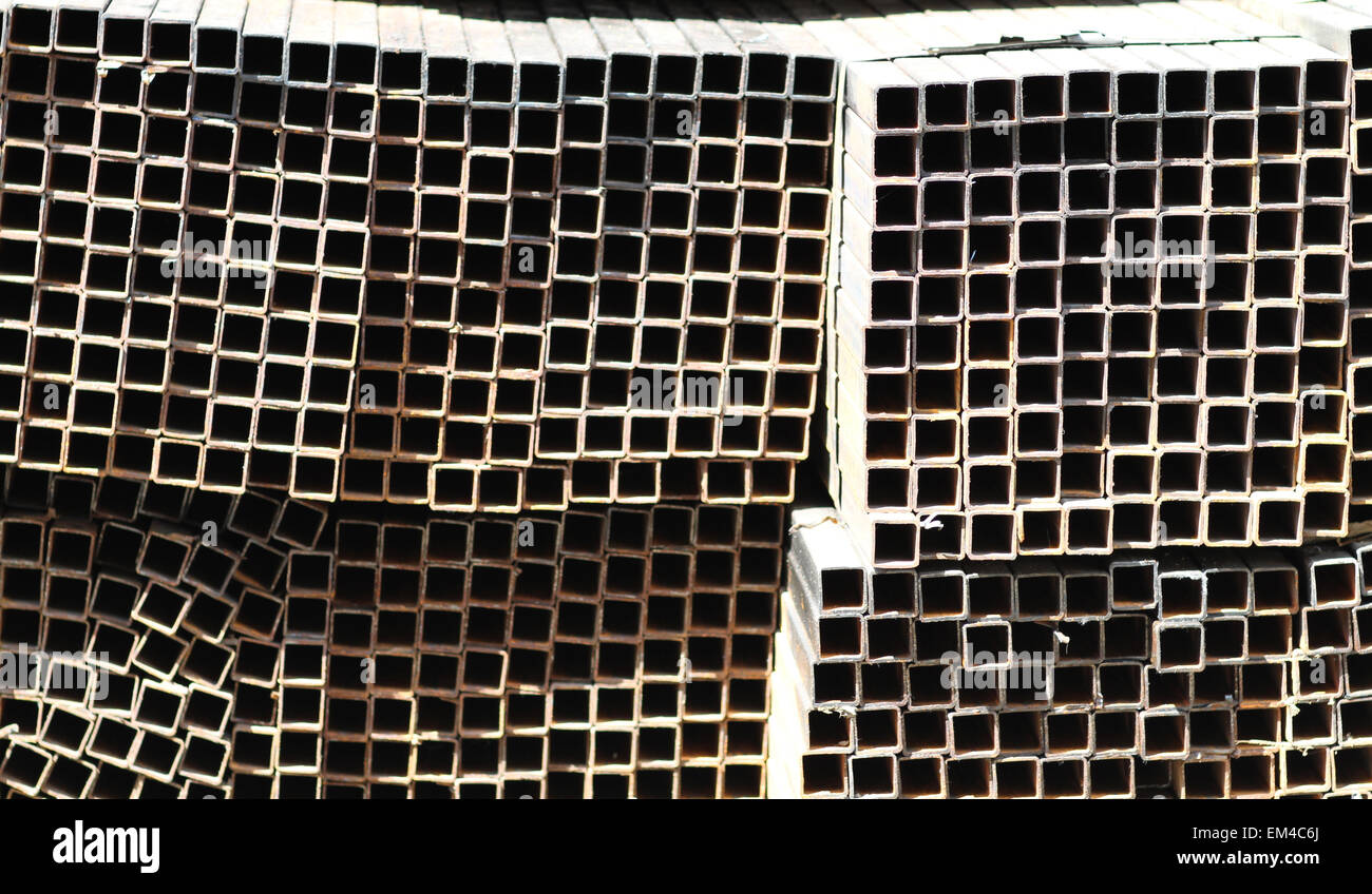 metal profiles square foundation for building structures, steel Stock ...