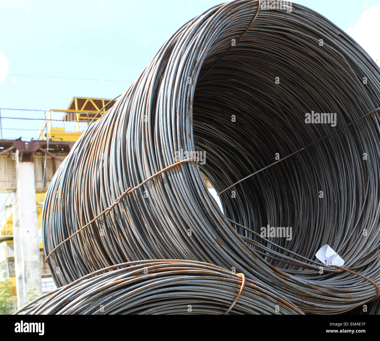 Fitting the basis of modern building structures, armature Stock Photo ...