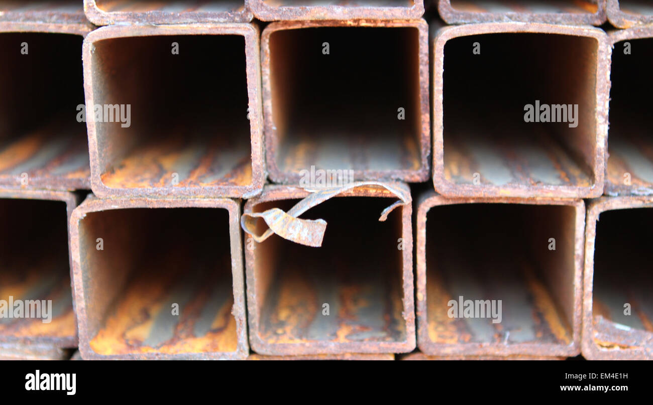 metal profiles square foundation for building structures, steel Stock ...