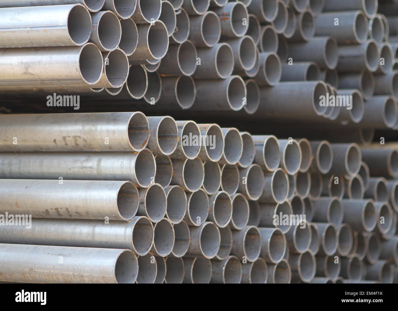 Metal profiles tube foundation for building structures, steel Stock ...