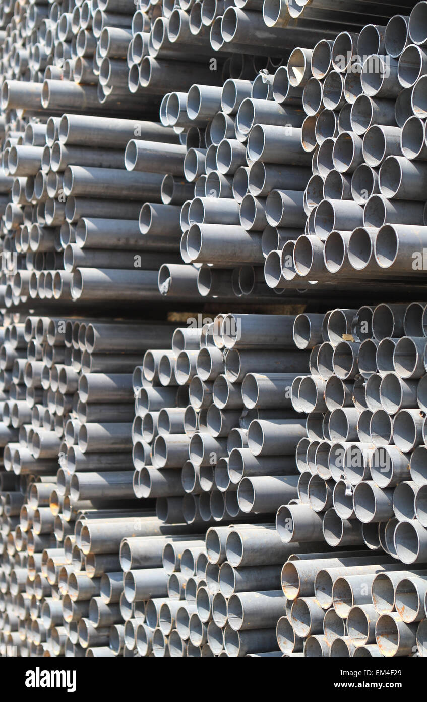 Metal profiles tube foundation for building structures, steel Stock ...