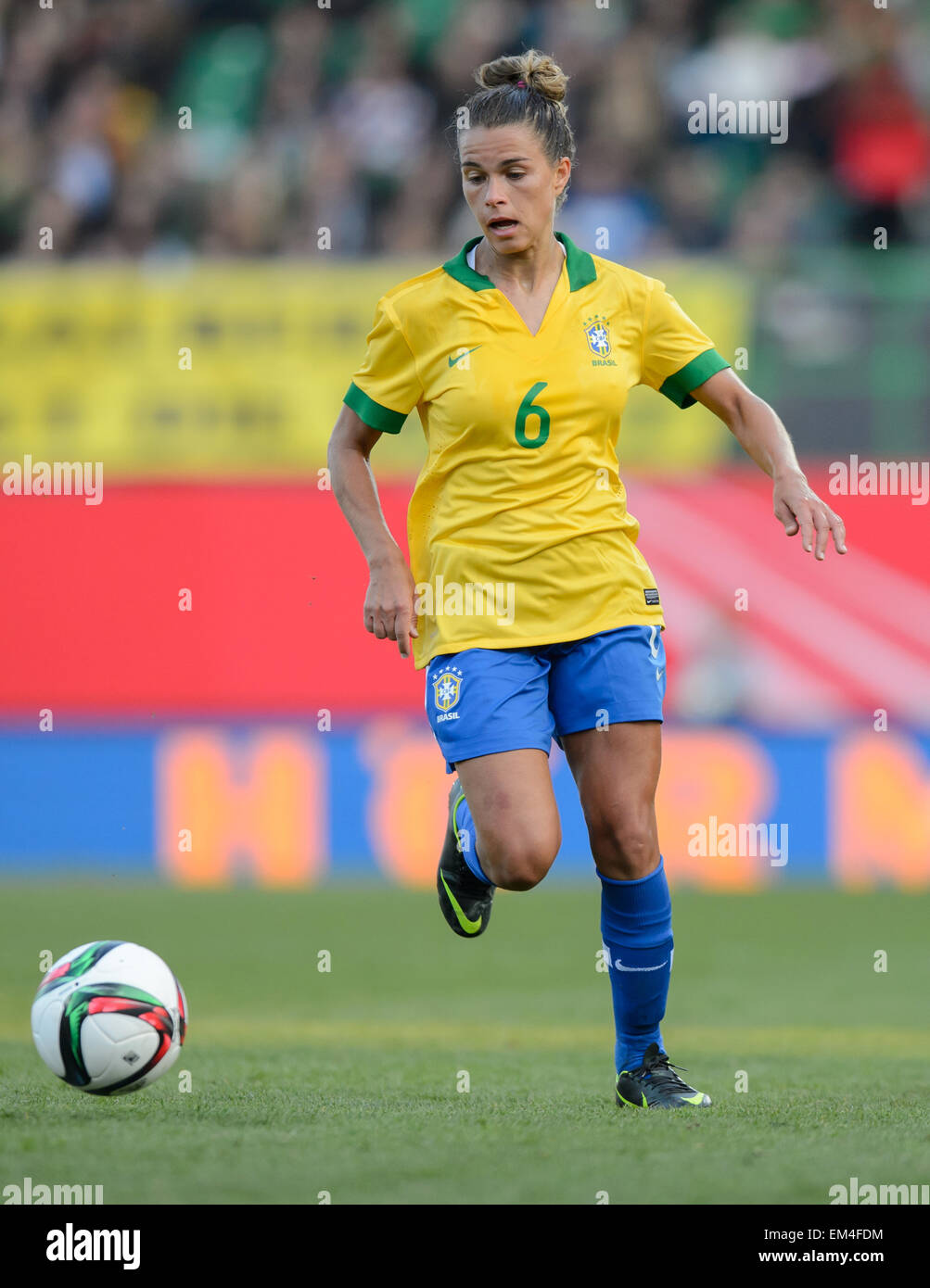 Brazil's Tamires in action during the women's international friendly ...
