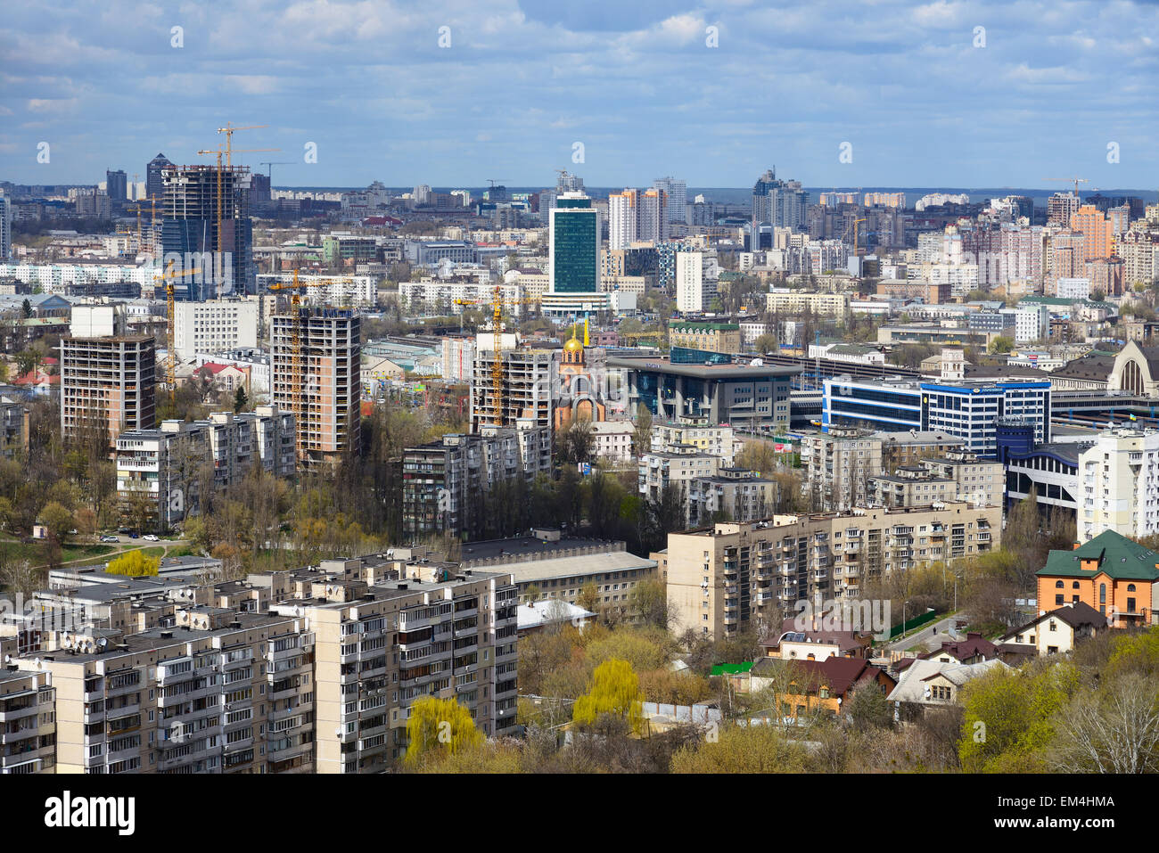 Kiev cityscape in spring Stock Photo - Alamy